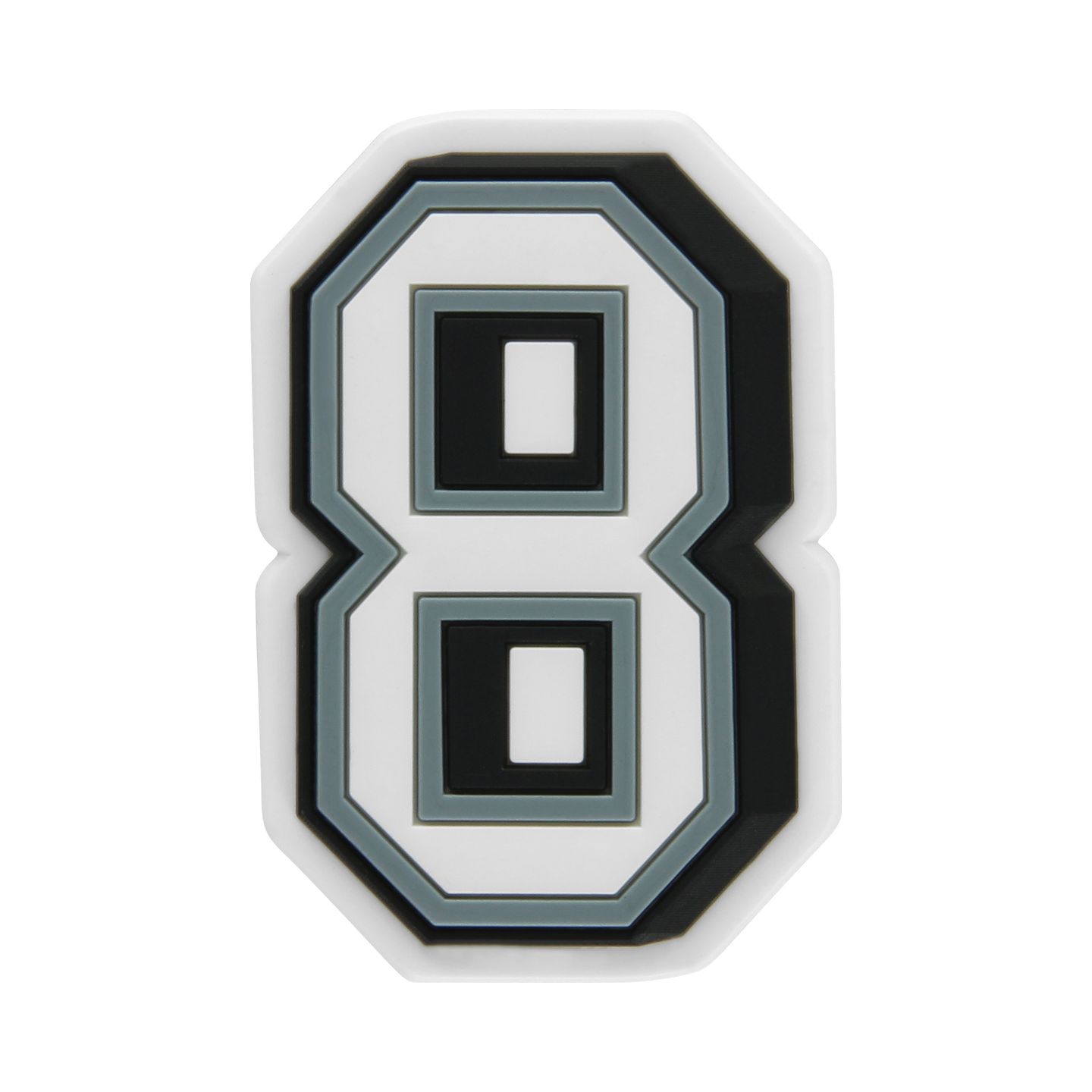 Crocs™ Jibbitz B&W Number 8 | crocs.lt